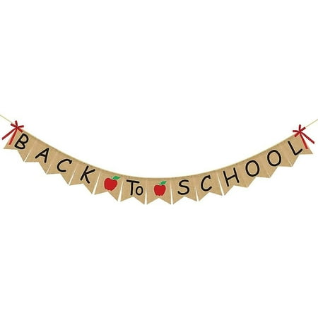 Welcome Banner Burlap - First Day Of School Banner - Teacher Banner ...