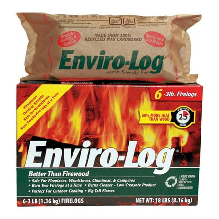 Enviro-Log 4500641 3.78 in. Fire Log, 6 per Pack - Pack of 6 | Walmart ...