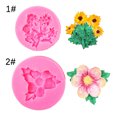 Leaves Flower Silicone Molds Heat Resistant Fondant Silicones Mould for ...