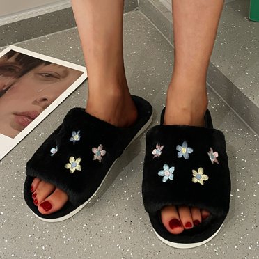 Women's Mesh Slippers with Sequin Available in 15 Colors - Walmart.com