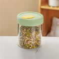 1 Pack 400ml Glass Storage Jar with Airtight Lid, Stackable Food ...