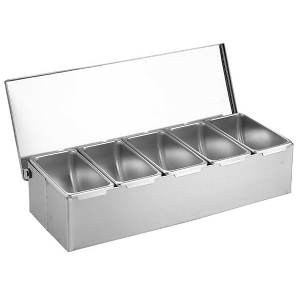 Spice Container Set Stainless Steel Spice Box Spice Jar Spice Rack ...