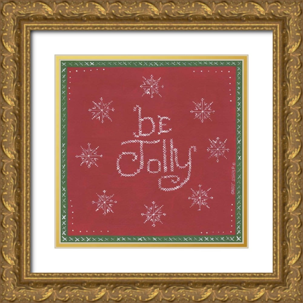 Shamp, Cindy 15x15 Gold Ornate Wood Framed with Double Matting Museum ...