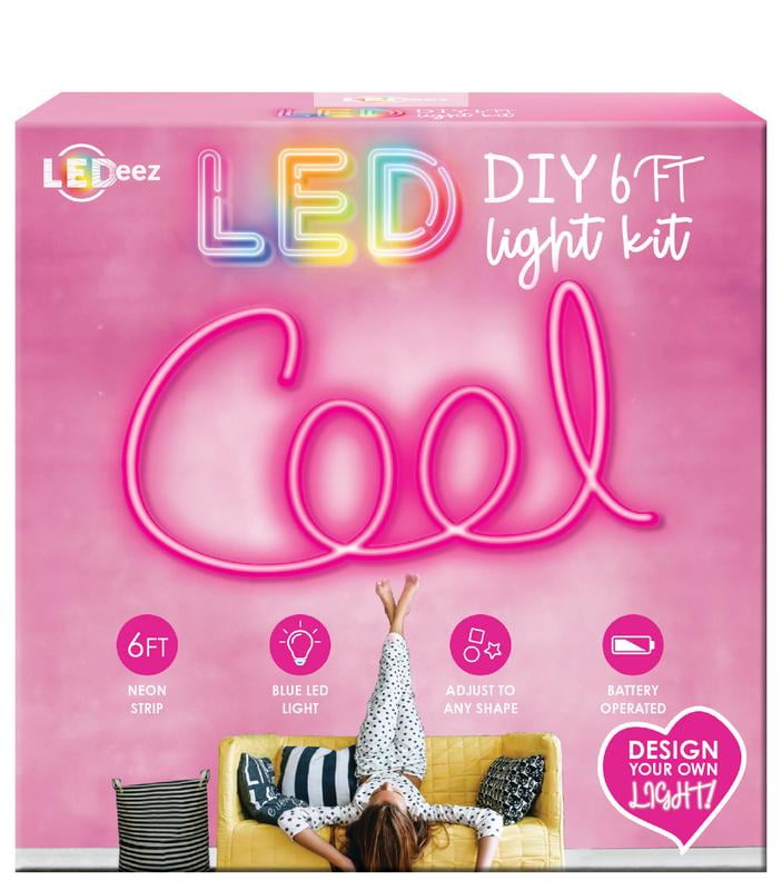 LEDeez Indoor 6Ft/1m DIY Bendable Neon Light Strip, Battery Powered ...