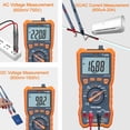 True RMS Digital Multimeter Tester, Auto-Ranging AC DC 20A Ohmmeter ...