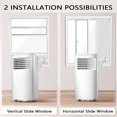 Kissair 5000 Btu(8000 Btu Ashrae) Portable Air Conditioner Remote