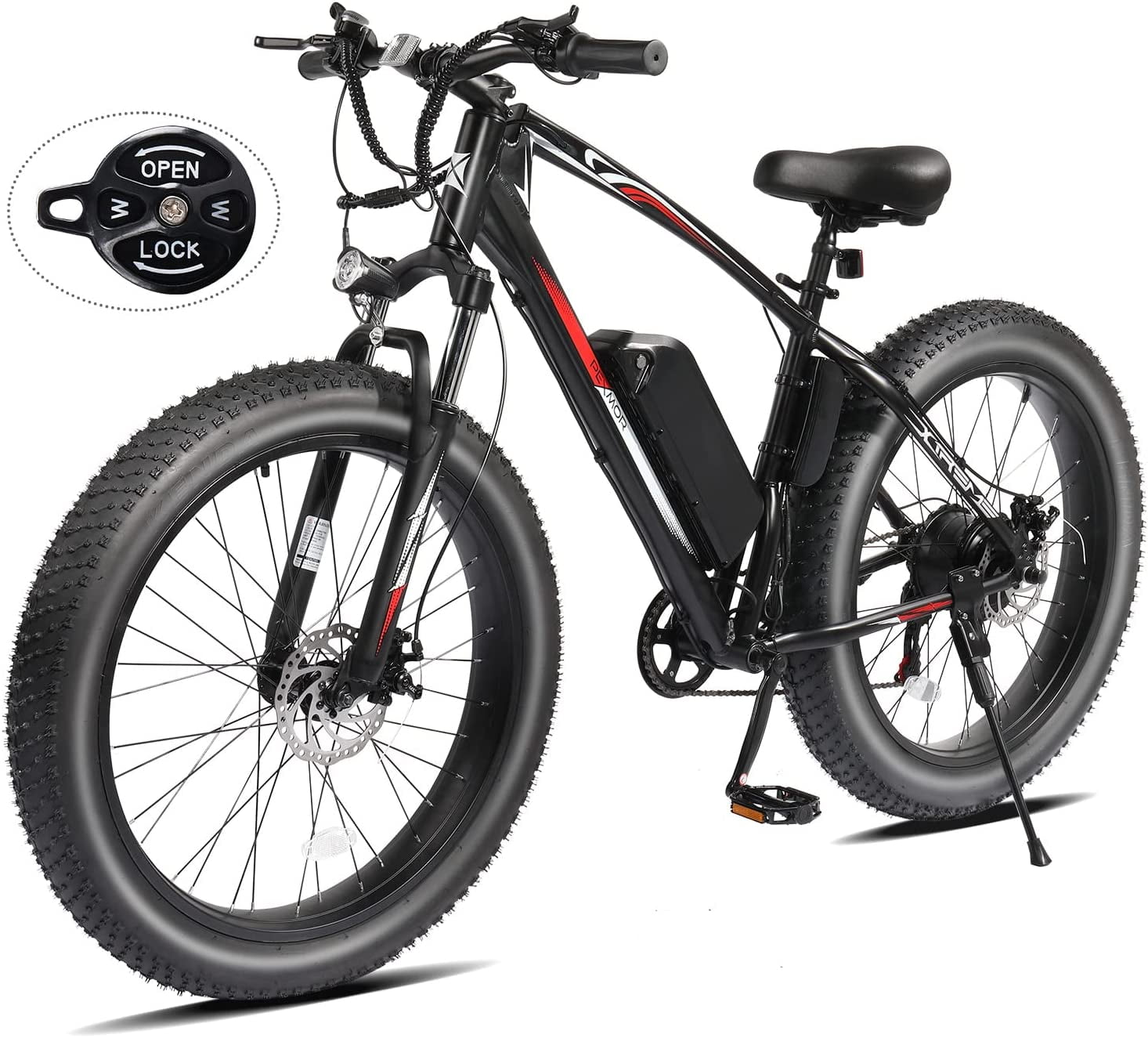 PEXMOR Electric Bike for Adult, Electric Mountain Bike 500W 48V 13AH ...