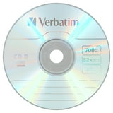 Verbatim CD-R 700MB 80 Minute 52X Recordable Blank Disc 10 Pack Wrap - Walmart.com