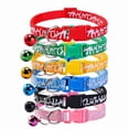2 Pack Small Puppy Polyester Breakaway Dog Collars Adjustable With Bell ...