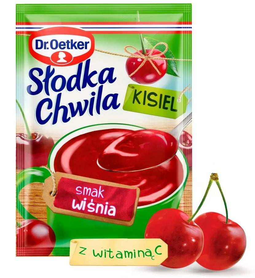 Dr Oetker Slodka Chwila Kisiel Smak Wisnia Cherry Jelly Mix 30g/1.06oz ...