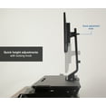 VIVO Single Monitor Sit-Stand Workstation Arm for 1 Computer Screen up ...