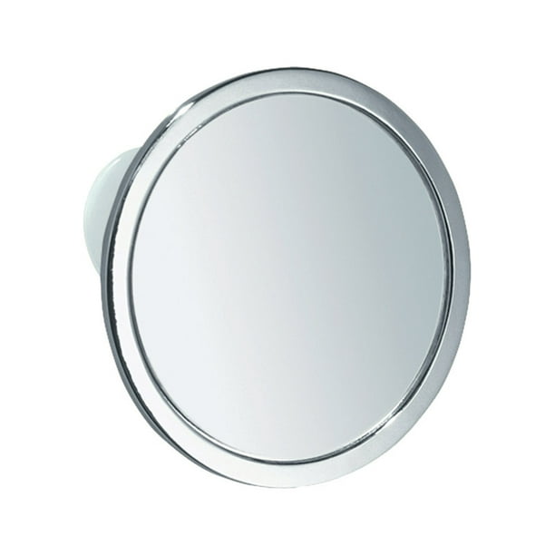 InterDesign Shower Mirror 5.8" x 5.8" x 0.7", Silver - Walmart.com