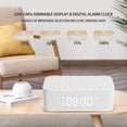 Fansbe Digital Alarm Clock Bluetooth, Wireless Charging Vibrating Alarm ...
