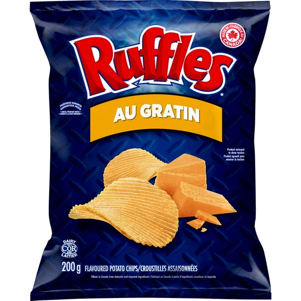 Ruffles Au Gratin Flavoured Potato Chips, 200g - Walmart.ca