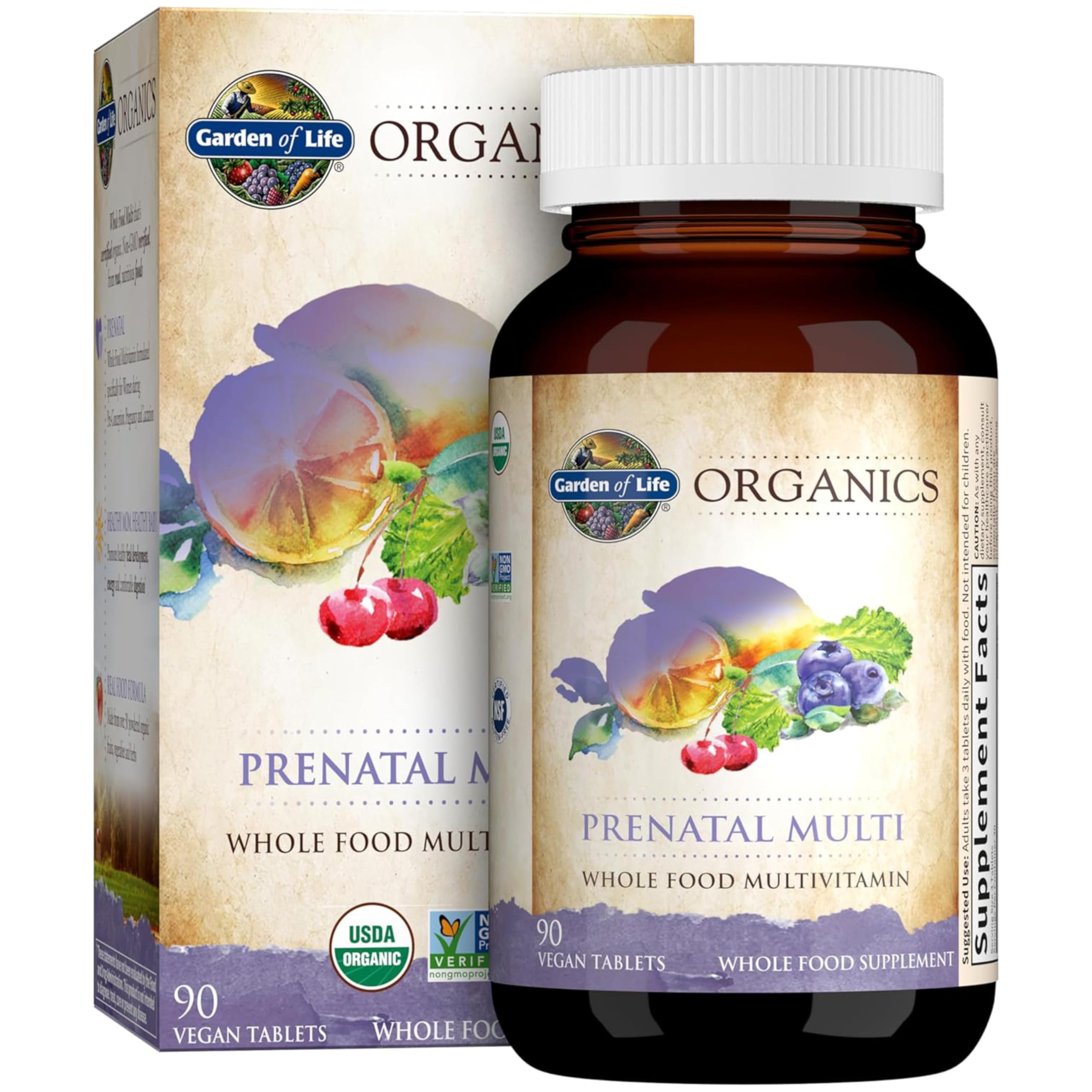 Multivitamínico prenatal Garden of Life Organic Women, 30 días ...