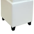 Contemporary Storage Ottoman with Tray, Multiple Colors - Walmart.com