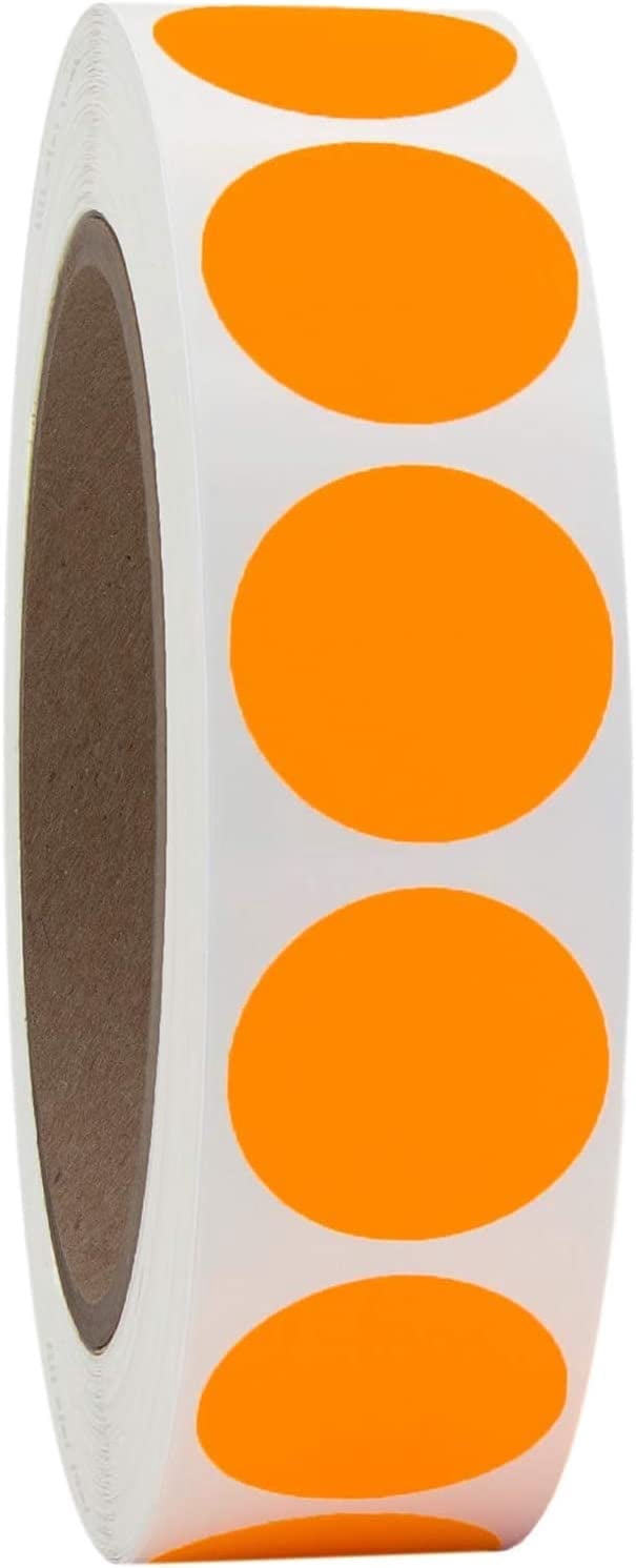 Circle Dot Stickers Color Coding Labels, 3000PCS(6 Rolls,500 Labels ...