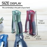 BAZIC Stand-Up Stapler w/500 Staples, Standard (26/6), Soft Grip, 12 ...