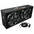 AudioPipe Dual 10 Inch Car Subwoofer Enclosure with Sealed Box, LED ...