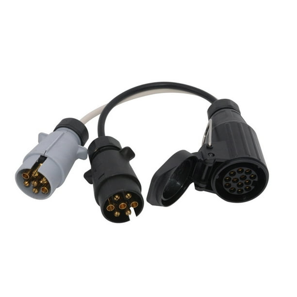 Universal 13pin to 7pin Adapter Trailer Vehicles 7pin Adapter Extension ...