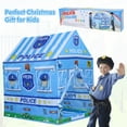 Seper Joy Kids Police Station Playhouse Indoor Outdoor Toy Play Tent ...