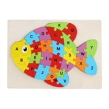 Cartoon Abc Puzzles Block Toy Abc Animal Puzzle Assembly Ability ...