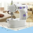 Portable Mini Sewing Machine for Beginners 2 Speed Multi-functional ...