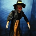 Anvora 55 "Voice Activated Animated Standing Witch Halloween Decor ...