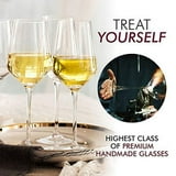 Elixir Glassware Lead-Free Crystal Wine Glasses - Set of 4, 13 oz ...