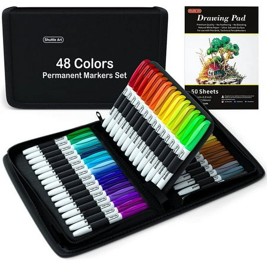 Click here for Shuttle Art Permanent Markers  48 Colors Fine Poin... prices