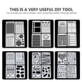 24pcs Stencils for Journal Painting Templates Drawing Scrapbooking ...