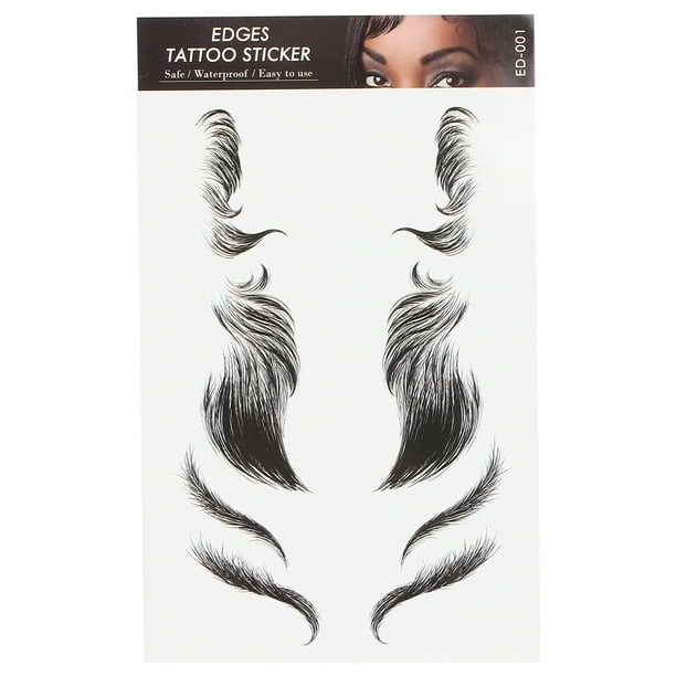 Edges Hairstyles Tattoo,Women Edges Hairstyles Tattoo Edge Hair Sticker ...