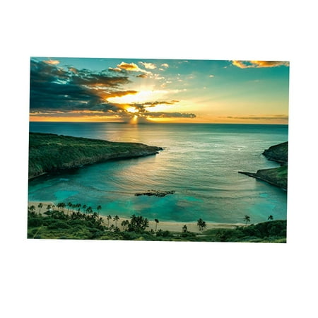Aquarium Tank Background Poster Sunset Backdrop Sticker Decor 122x61cm ...
