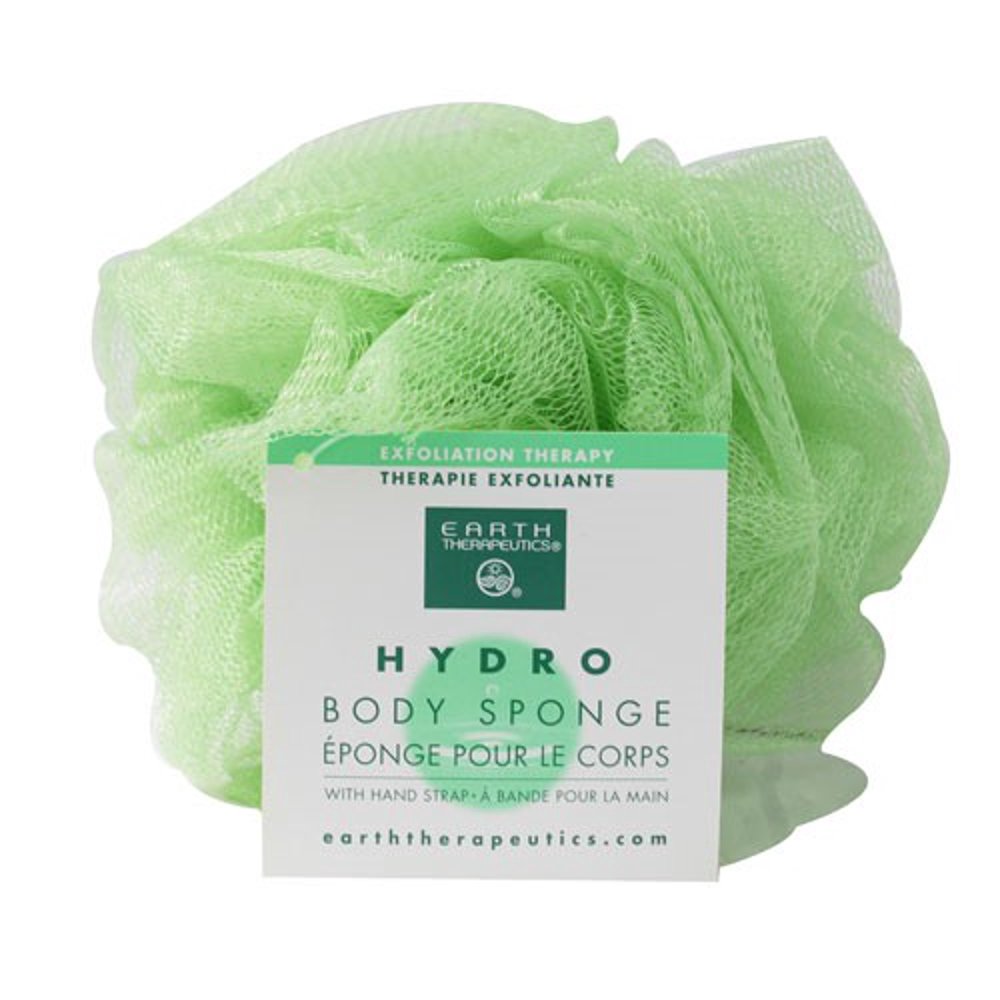 Earth Therapeutics Hydro Body Sponge with Hand Strap Light Green 1 ...