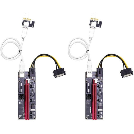 PCIE 1X to 16X Graphics Extension for GPU Mining Powered Riser Adapter ...