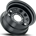 "17"" Gloss Black Steel Rim, 84 D Window Wheel 17x9 8x165.1 -12ET 130 ...
