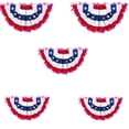 Aufmer 2/3/4/5PCS 4th Of July Pleated Fan Flag LED Light Up Ornament ...