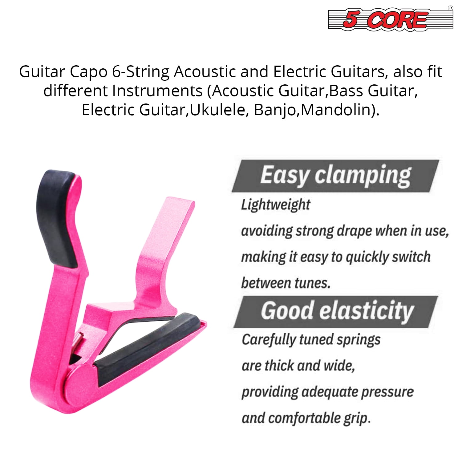 Buy Guitar Capo Acoustic Clip Guitar String Instrument Clamp Fret ...