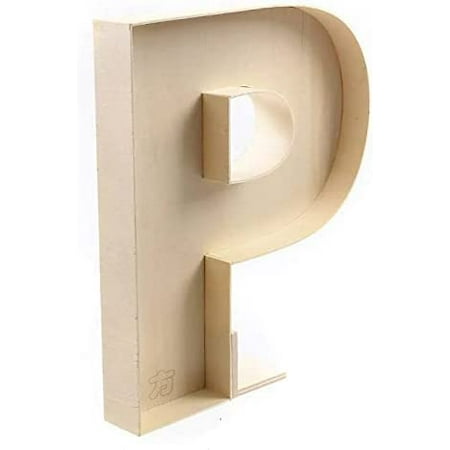 N/C HANDMADE Fillable Wooden Letter P Wood fillable Letter box A-Z ...