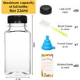 56pcs 8oz Plastic Juice Bottles with Caps, Reusable Clear Plastic ...