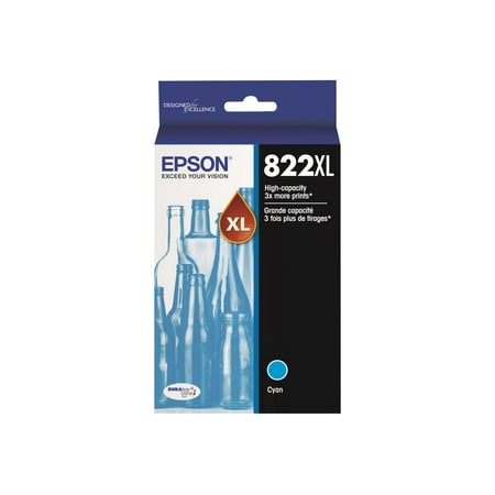 Epson 822XL - High Capacity - cyan - original - ink cartridge - for ...