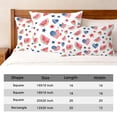 American Flag Hearts Throw Pillow Covers 20 x 20 Inch Pillow Covers Set ...