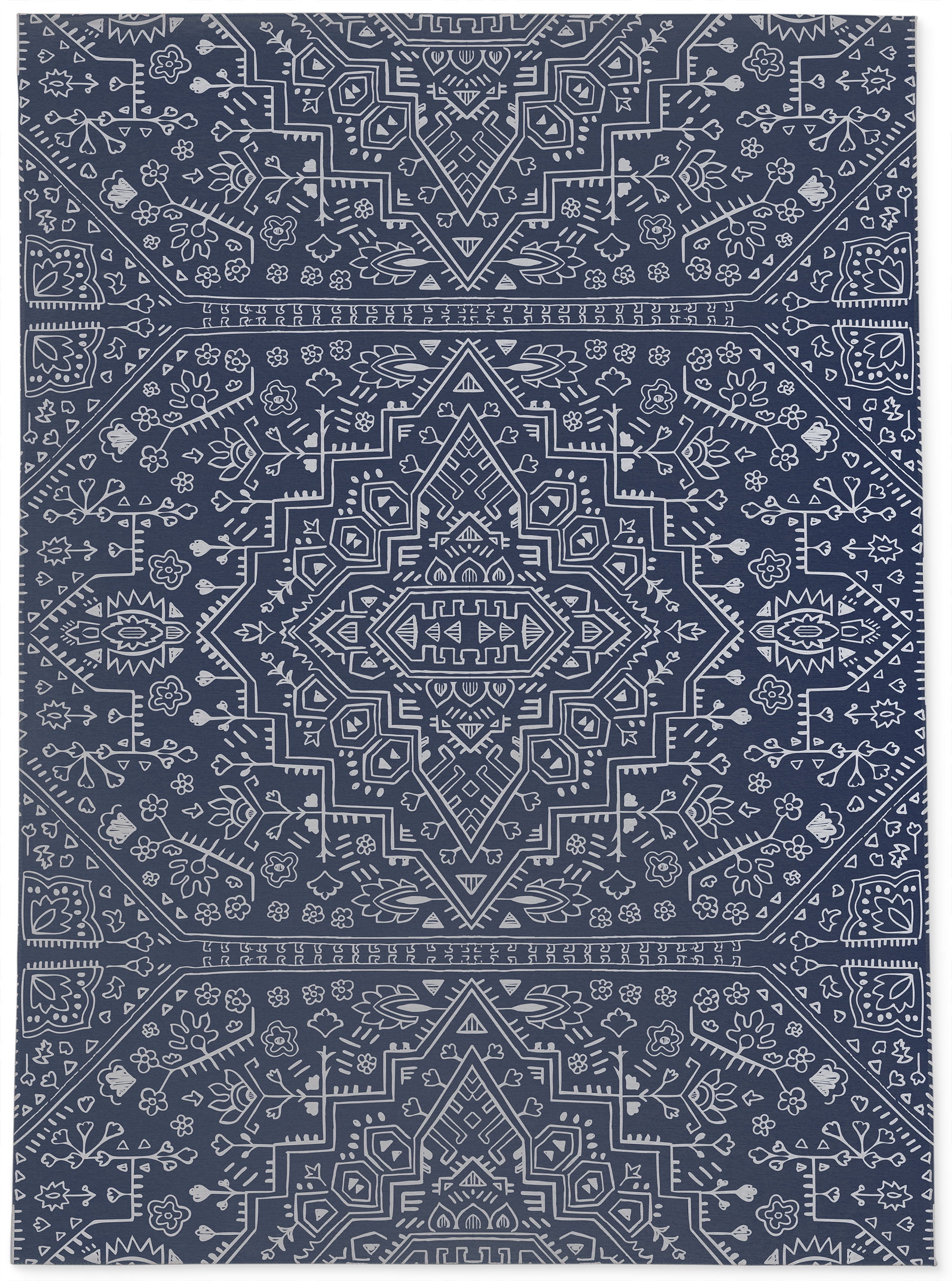TEMBLANT NAVY Outdoor Rug By Kavka Designs - Walmart.com