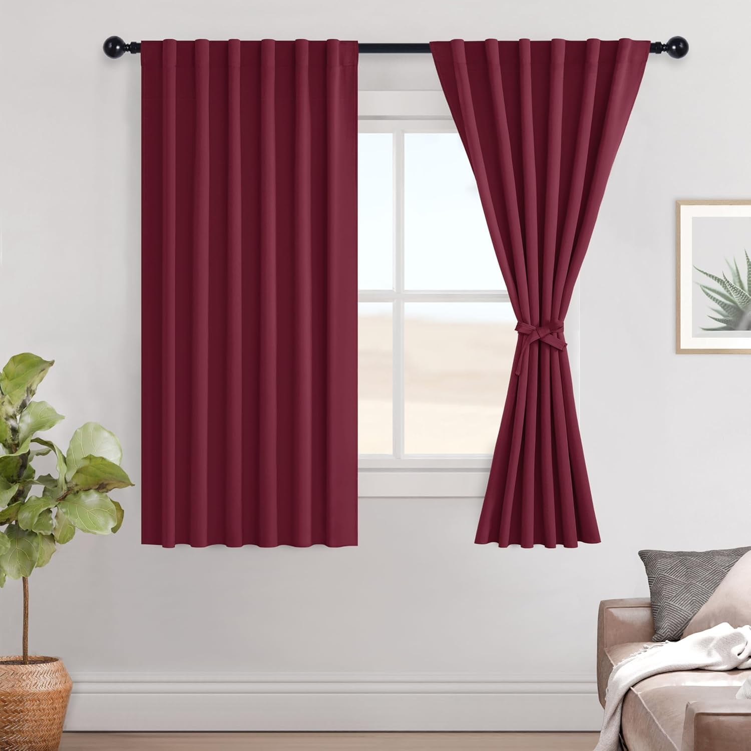 Click here for Siabc-Short Blackout Curtains 2 Panels For Christm... prices