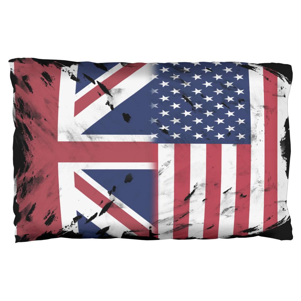 4th of July British UK American USA Flag Pillow Case - Walmart.com