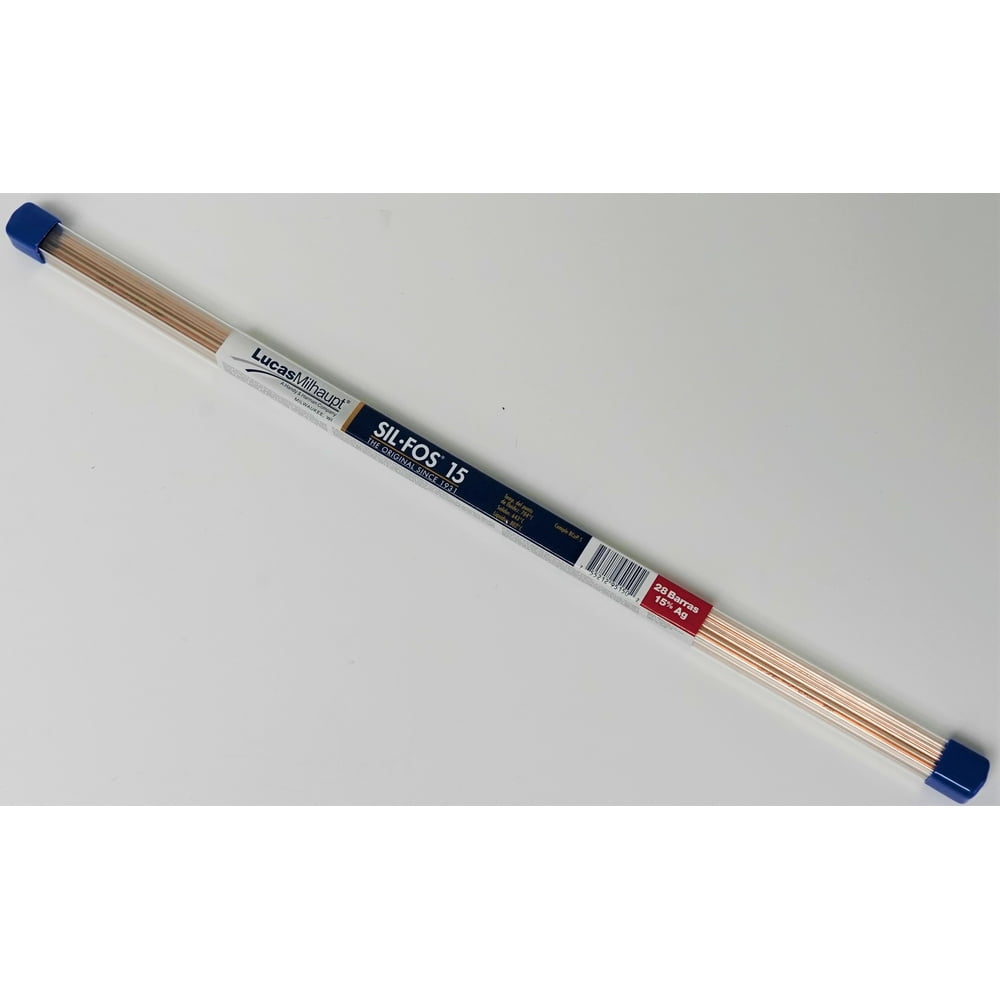 95150 Lucas Milhaupt Sil Fos Silvaloy 15% Silver Solder 28 Rods 1 pound ...