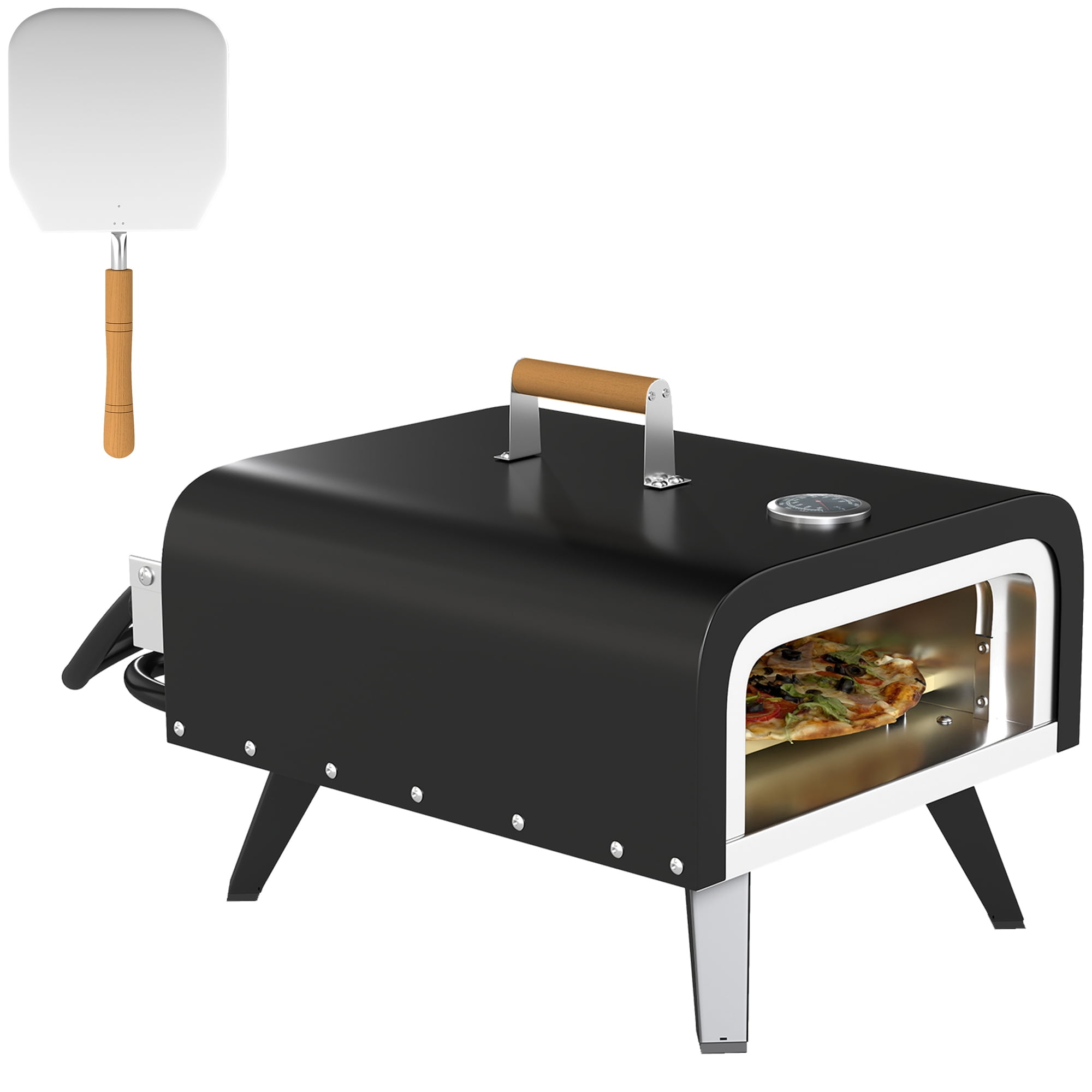 Click here for Outsunny Outdoor Tabletop Gas Pizza Oven With 12 P... prices