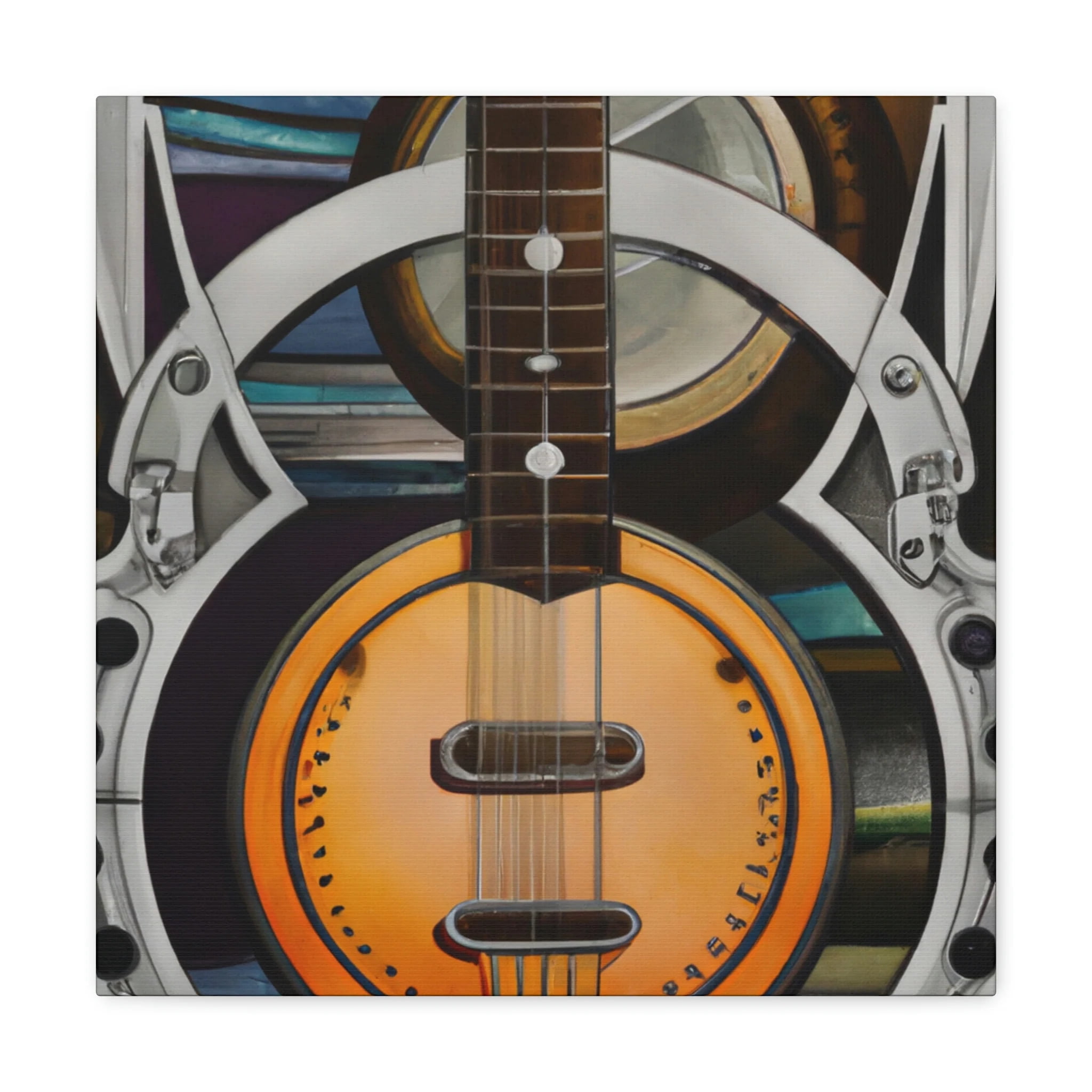 Banjo in Art Deco - Canvas - Walmart.com