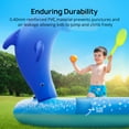 Sable BIG EXTRA LARGE Inflatable Pool, 95x75x40in Rectangular Pool for ...