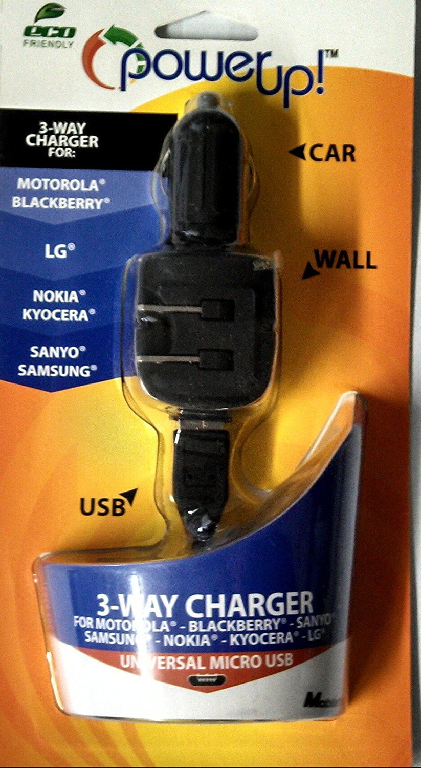 3-Way Charger for Micro USB Devices - Walmart.com